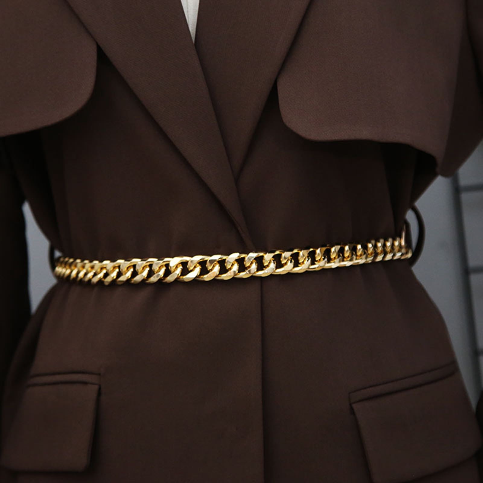 Happy Date Metal Waist Chain Women Girls Adjustable Body Link Belts ...