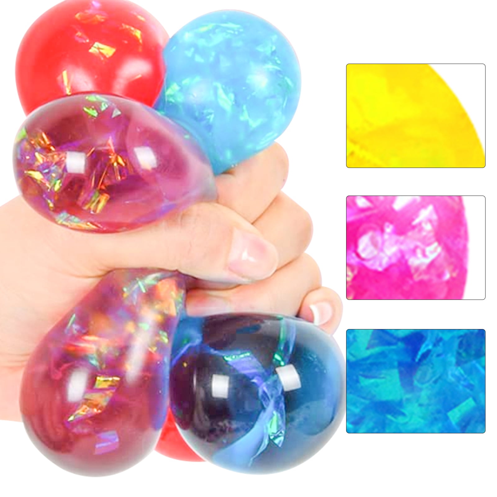 Happy Date Mini Glitter Stress Balls for Adults and Kids - Squishy ...