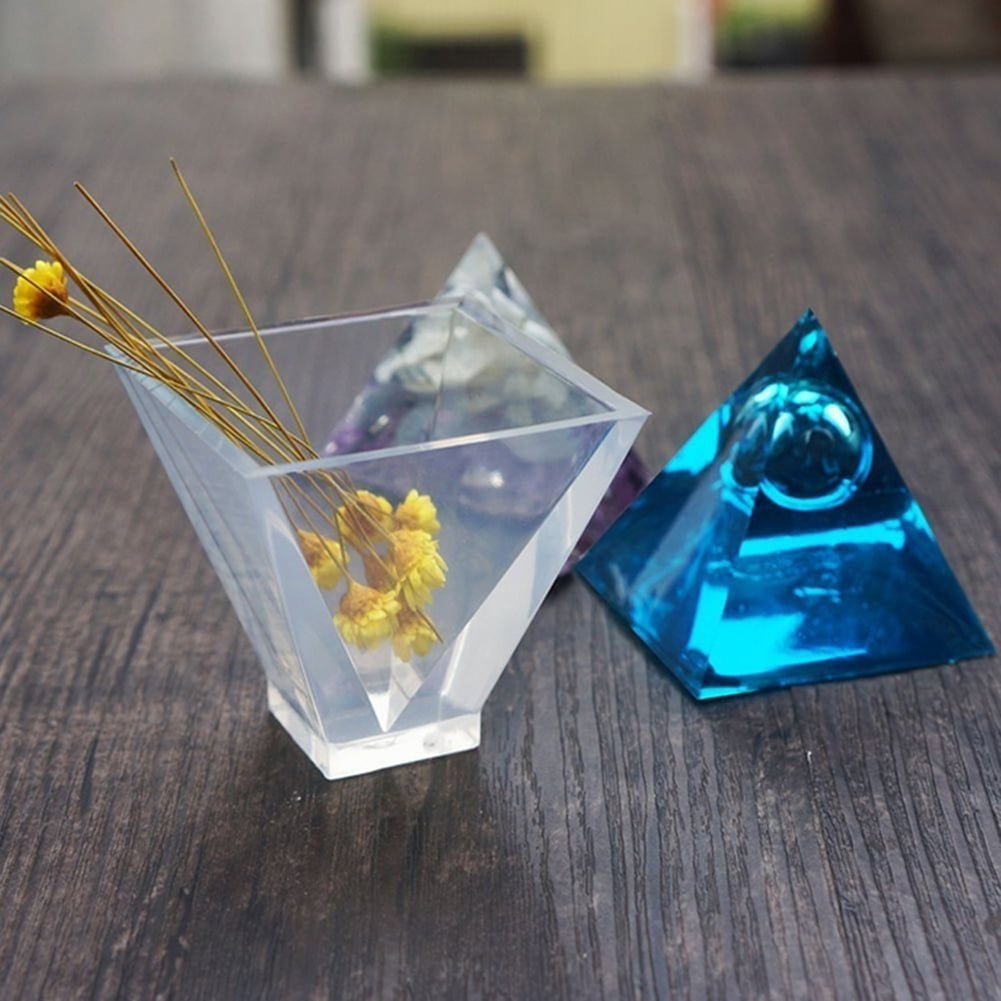 Happy Date Resin Molds,DIY Pyramid Resin Mold Set, Large Silicone ...