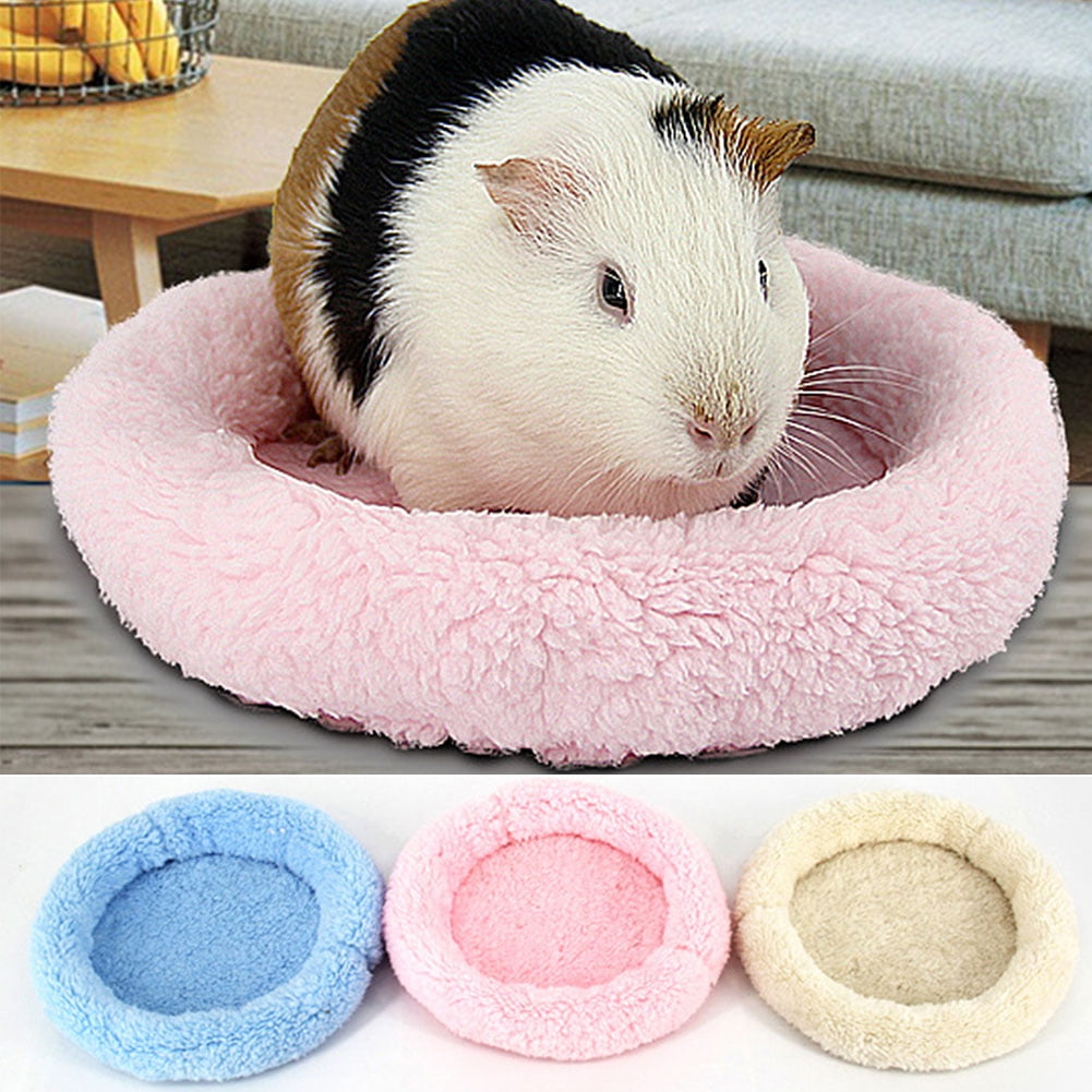 Happy Date Soft Plush Round Pet Bed for Cats or Small Dogs, Mini Sized ...