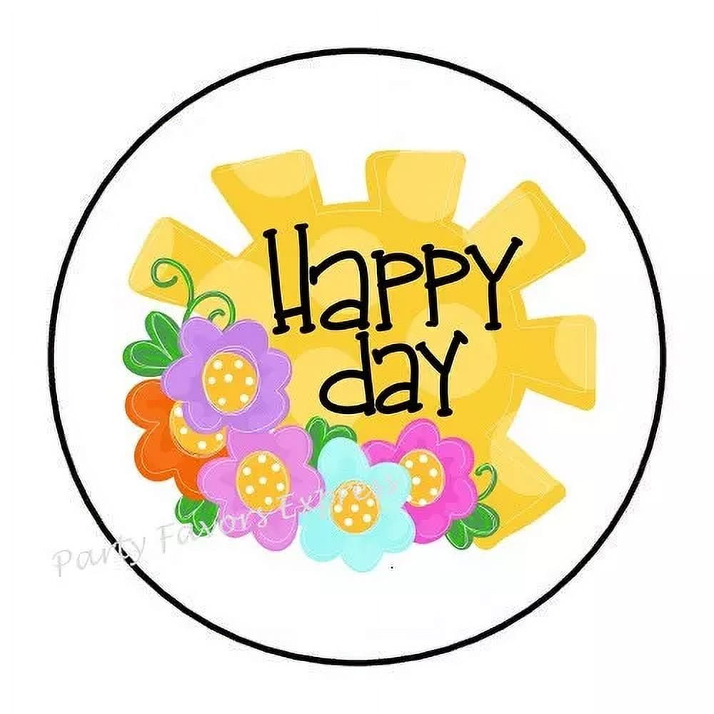 Happy Day Sticker Party Favors Sticker Envelope Seals Labels Stickers ...