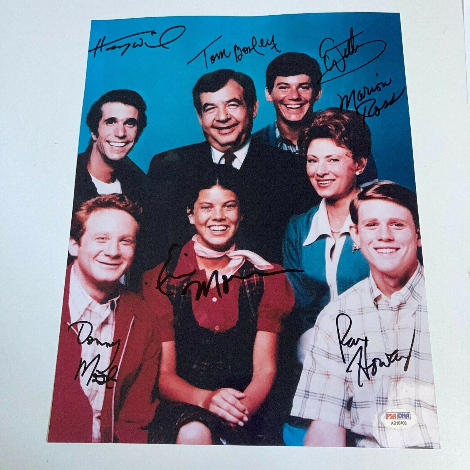Happy Days Cast Signed 11x14 Large Photo With PSA DNA COA TV Show ...