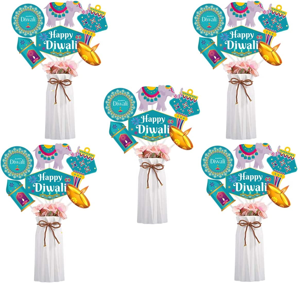 Happy Diwali Centerpiece Sticks, Happy Diwali Decorations, Festival of ...