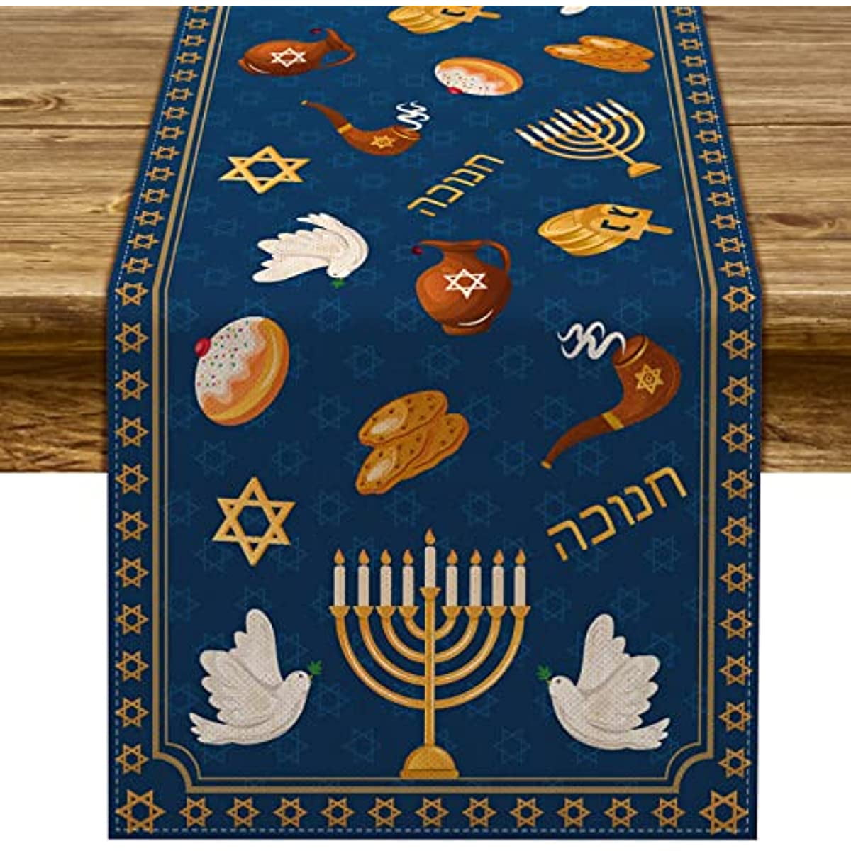 Happy Diwali Table Runner Indian Festival of Lights Linen Table Runner ...