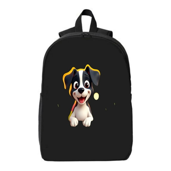 Happy Dog Cartoon Design Laptop Backpack - Fits 15 " Laptop & iPad ...