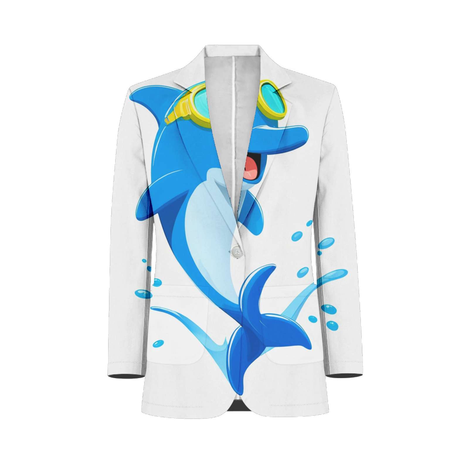 Happy Dolphin Splash Mens Suits Shawl Collar Slim Fit Suit Mens Groom ...