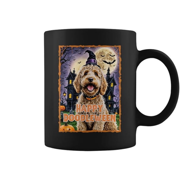 Happy Doodleween Halloween Goldendoodle Labradoodle Spooky Coffee Mugs ...