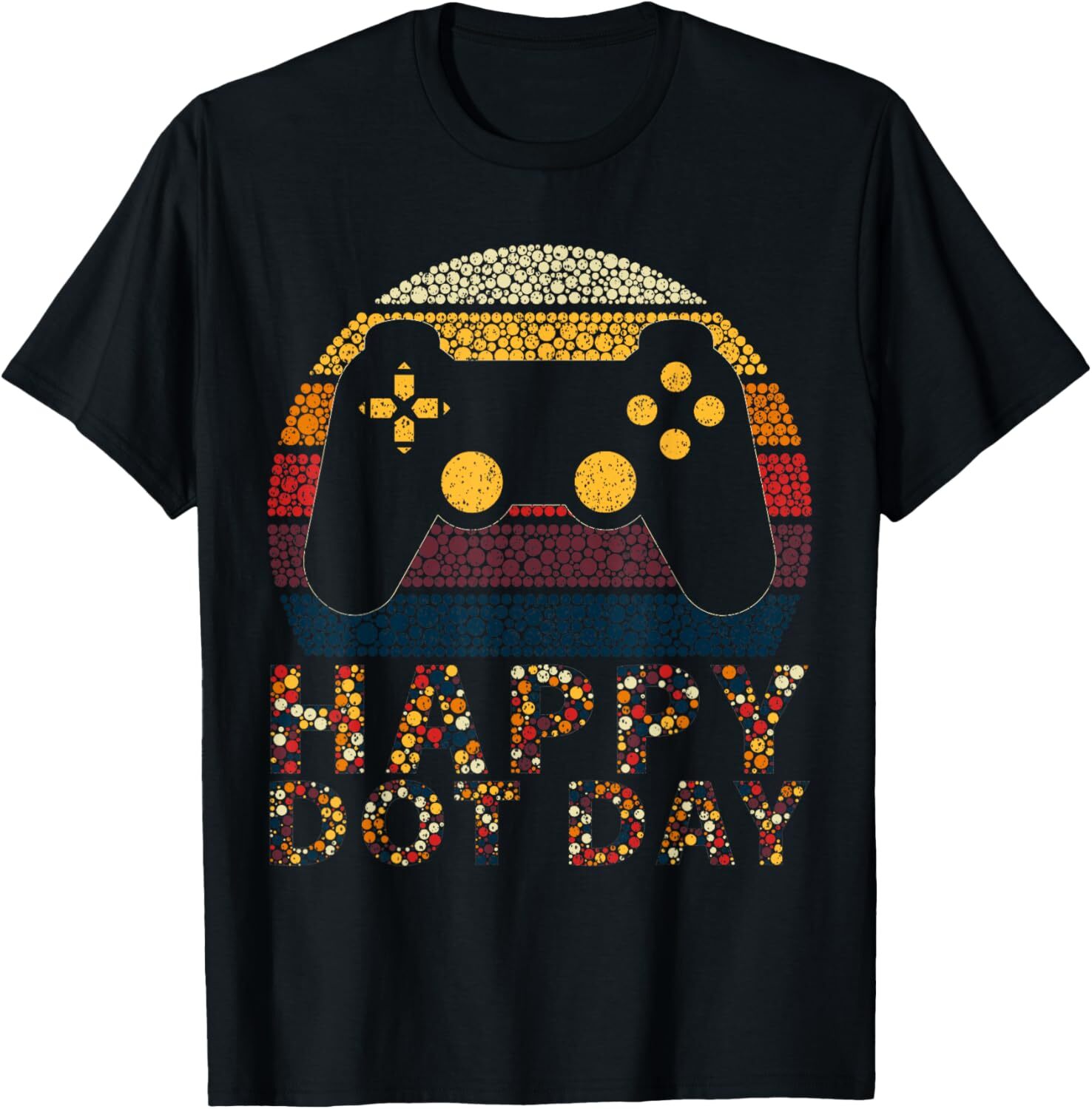 Happy Dot Day 2024 Gamers Boy Game Controller Retro Dot Kids T-Shirt ...