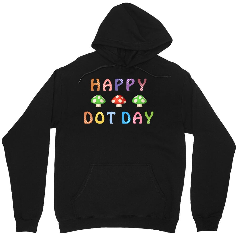Happy Dot Day, Colorful Dotted Alphabets, Cute Mushrooms Graphic Funny ...