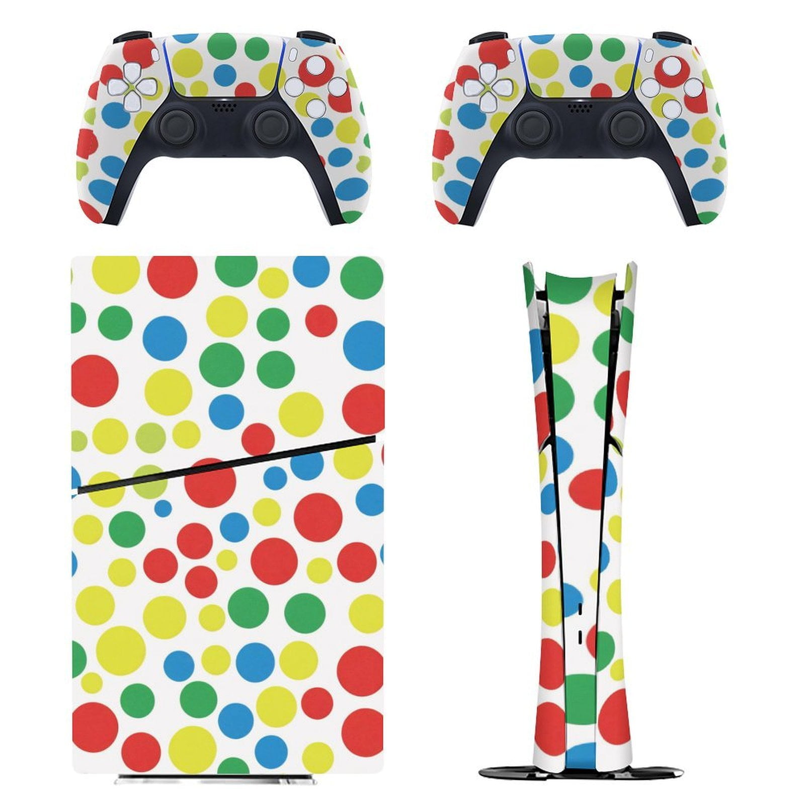 Happy Dot Grid Console Skin Bundle for PS5 Pro Slim Disc & Digital ...
