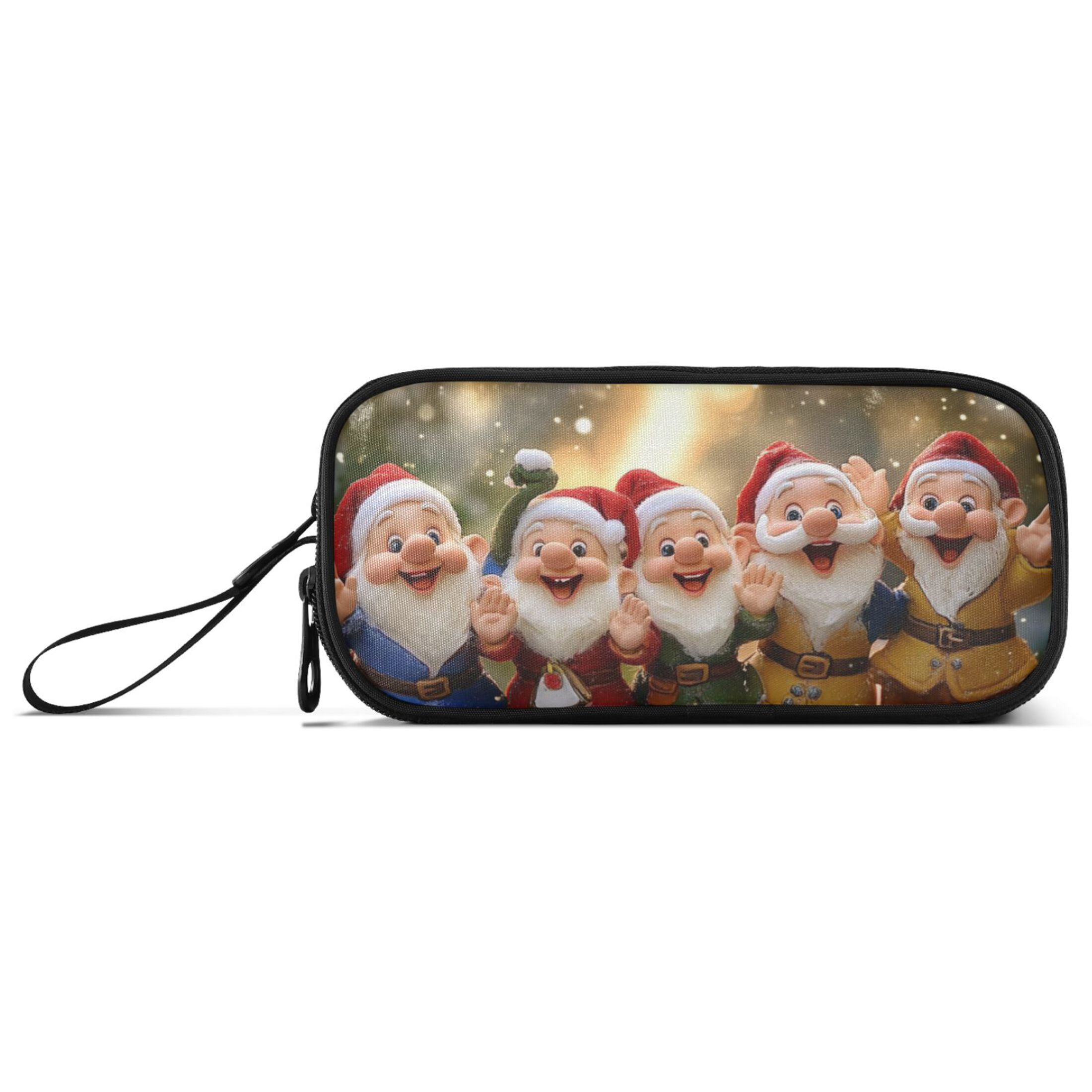 Happy Dwarf Celebrate Christmas Pencil Case Stationary Holder Pen Bag ...