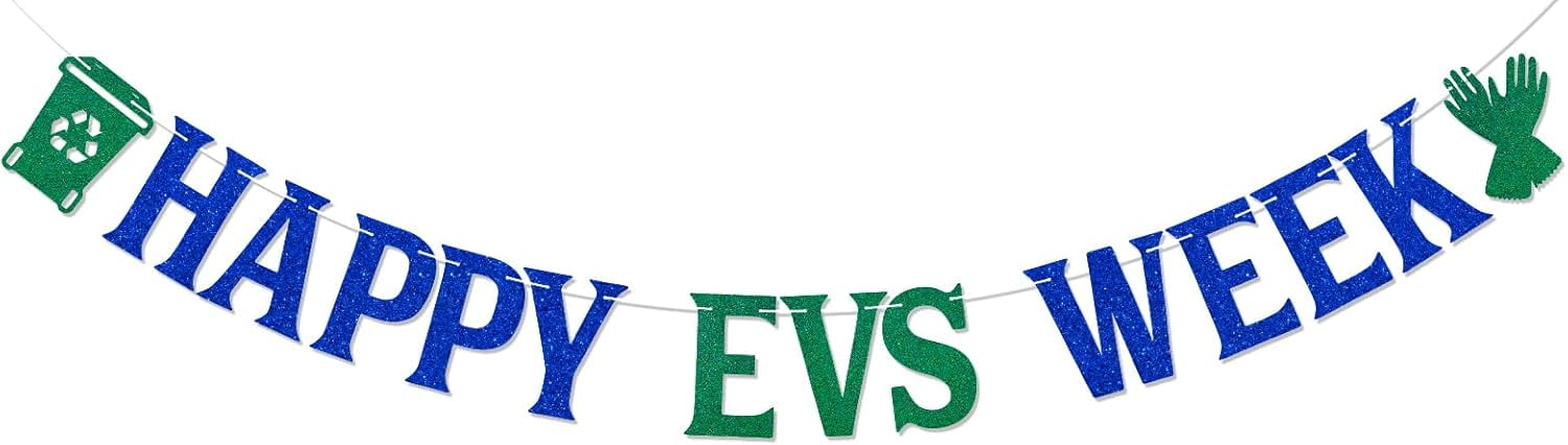 Happy EVS Week Banner - Environmental Services Week Decor, Happy EVS ...