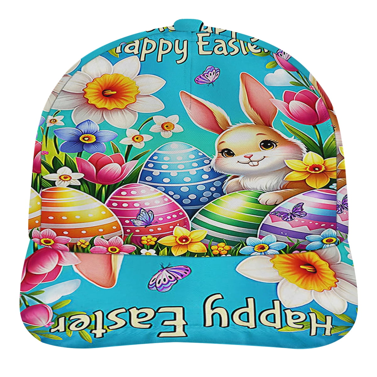 Happy EaStr Day Rabbit Bunny baseball cap hat - Walmart.com
