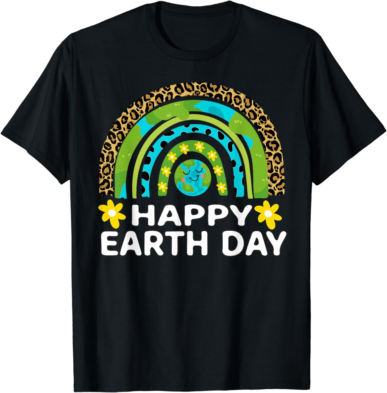 Happy Earth Day 2022 Shirts Cute Planet Rainbow Kids Toddler T-Shirt ...
