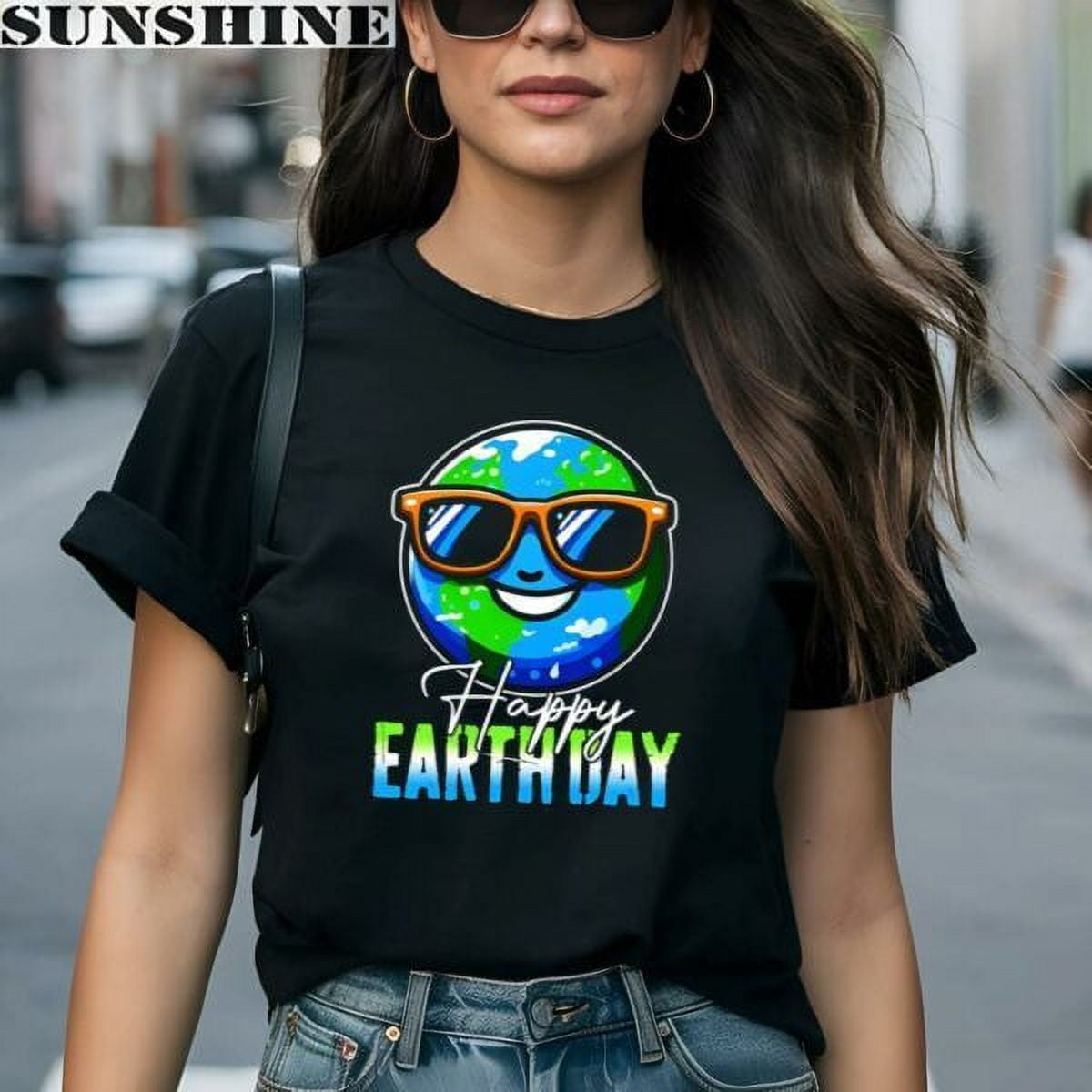 Happy Earth Day 2024 Cool Earth Shirt - Walmart.com