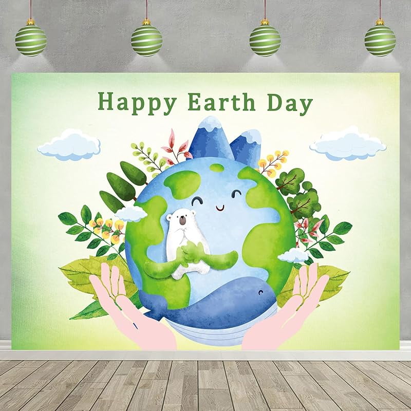 Happy Earth Day Backdrop Earth Day Photography Background Protecting ...