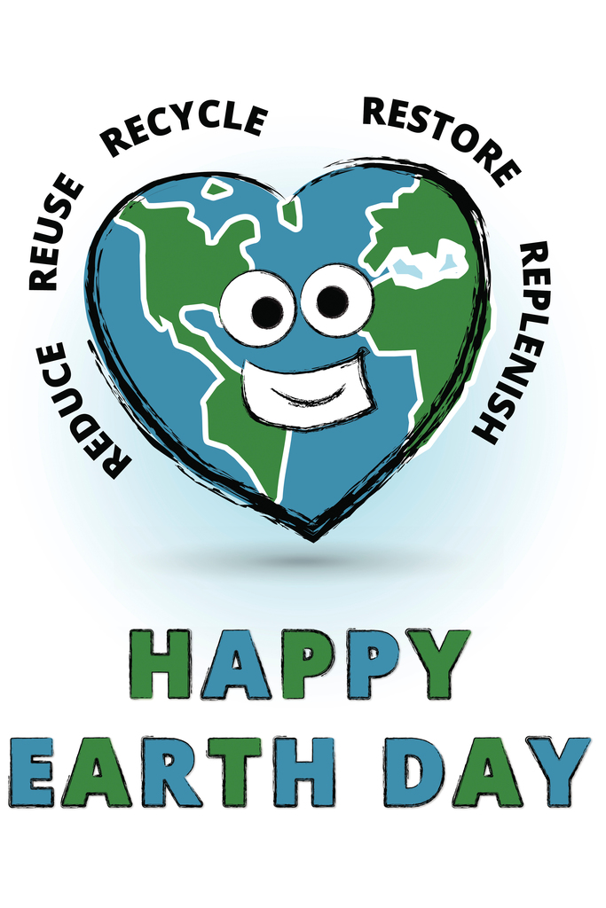 Happy Earth Day Go Green Reduce Reuse Recycle Restore Conservation Cool ...