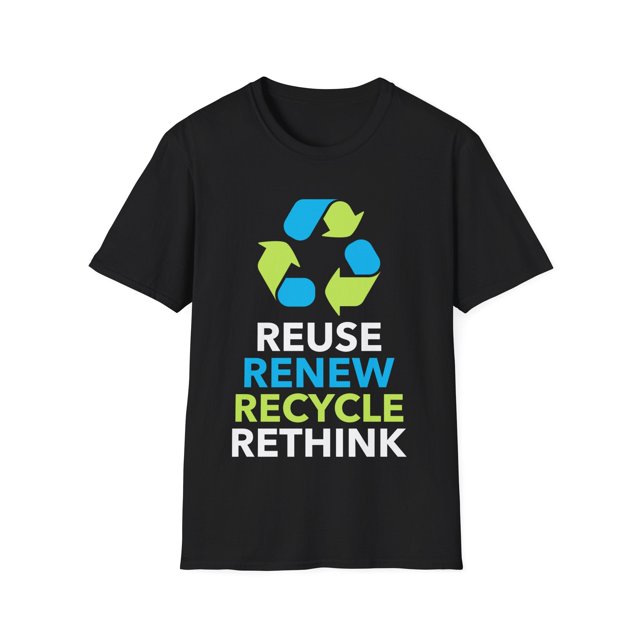Happy Earth Day Recycling Symbol Reuse Renew Rethink Recycle Mens ...