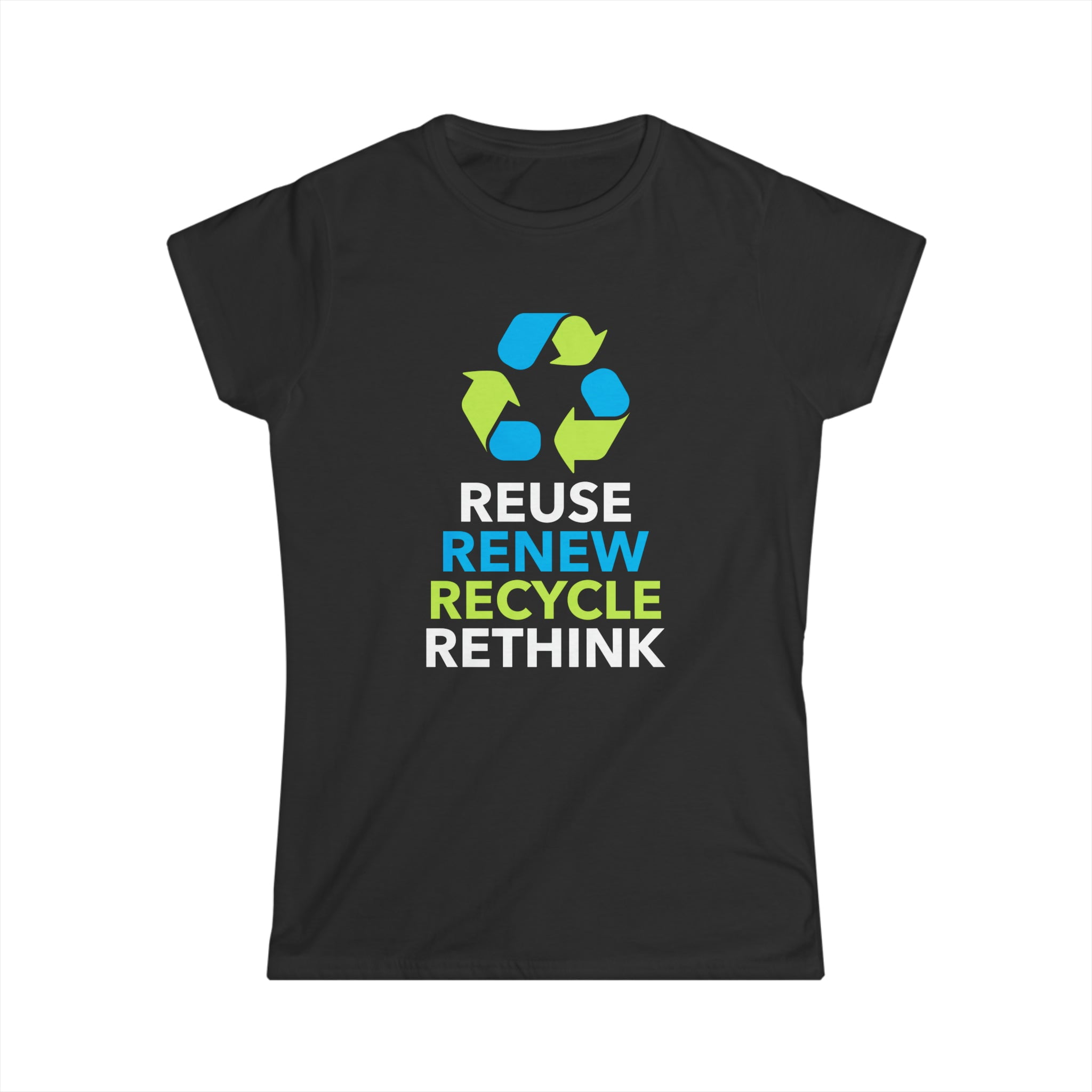 Happy Earth Day Recycling Symbol Reuse Renew Rethink Recycle Women Tops ...