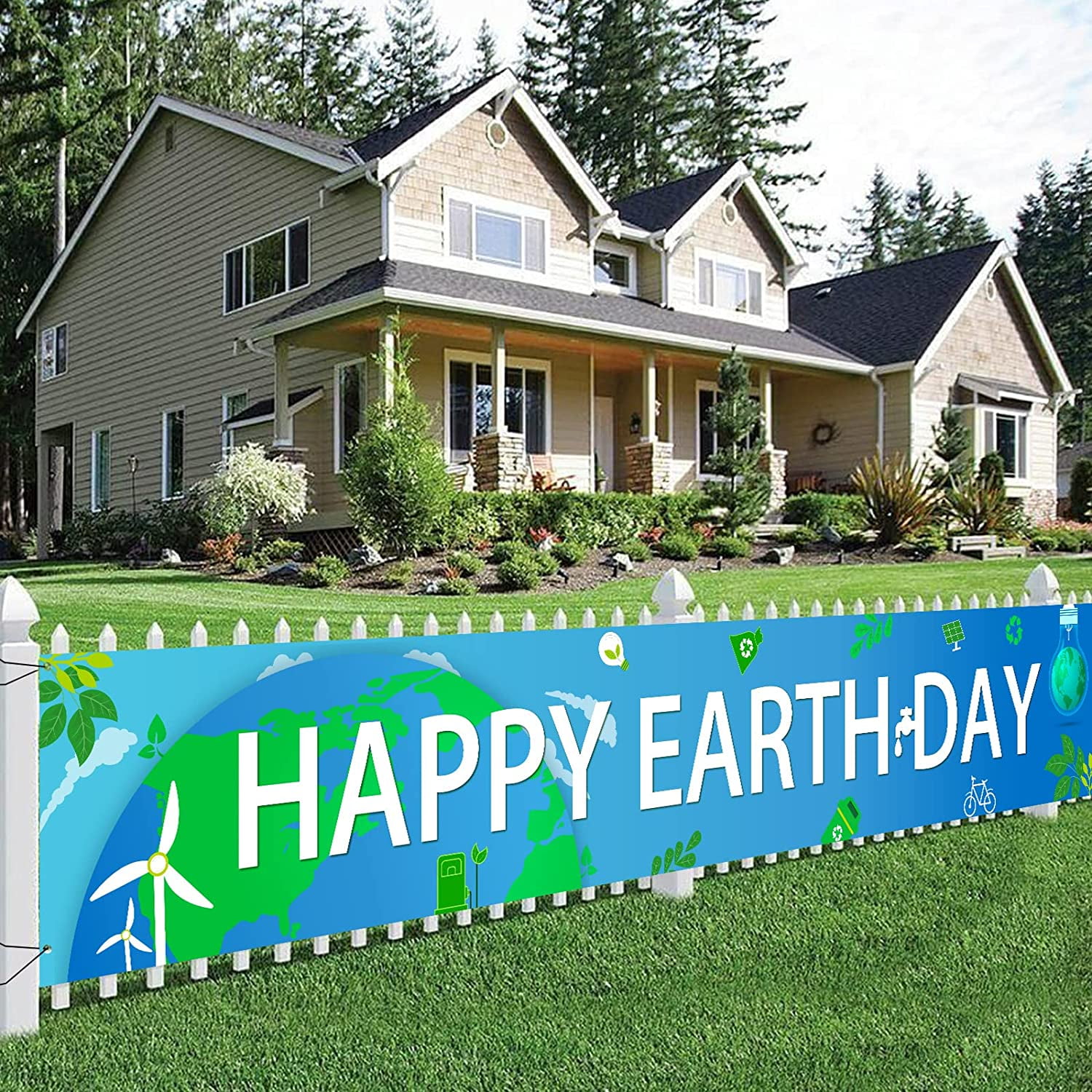 Happy Earth Day Yard Banner, Earth Day Decorations, Large Earth Day ...