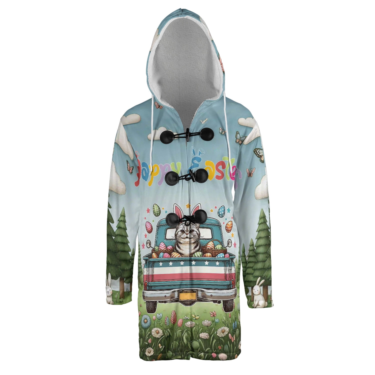 Happy Easter American Shorthair American Flag All Over Print 3D Hooded ...
