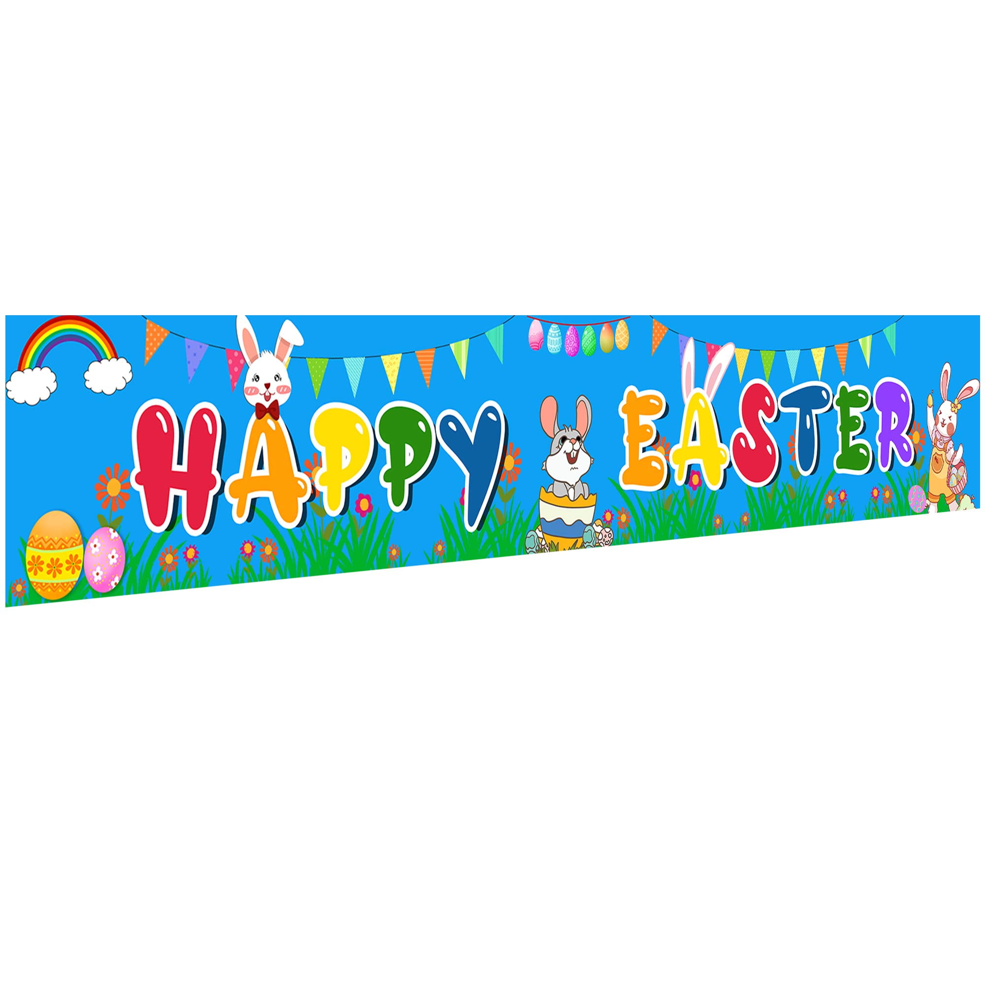 Happy Easter Banners Welcome Spring Easter Themed Party Banners Lawn ...