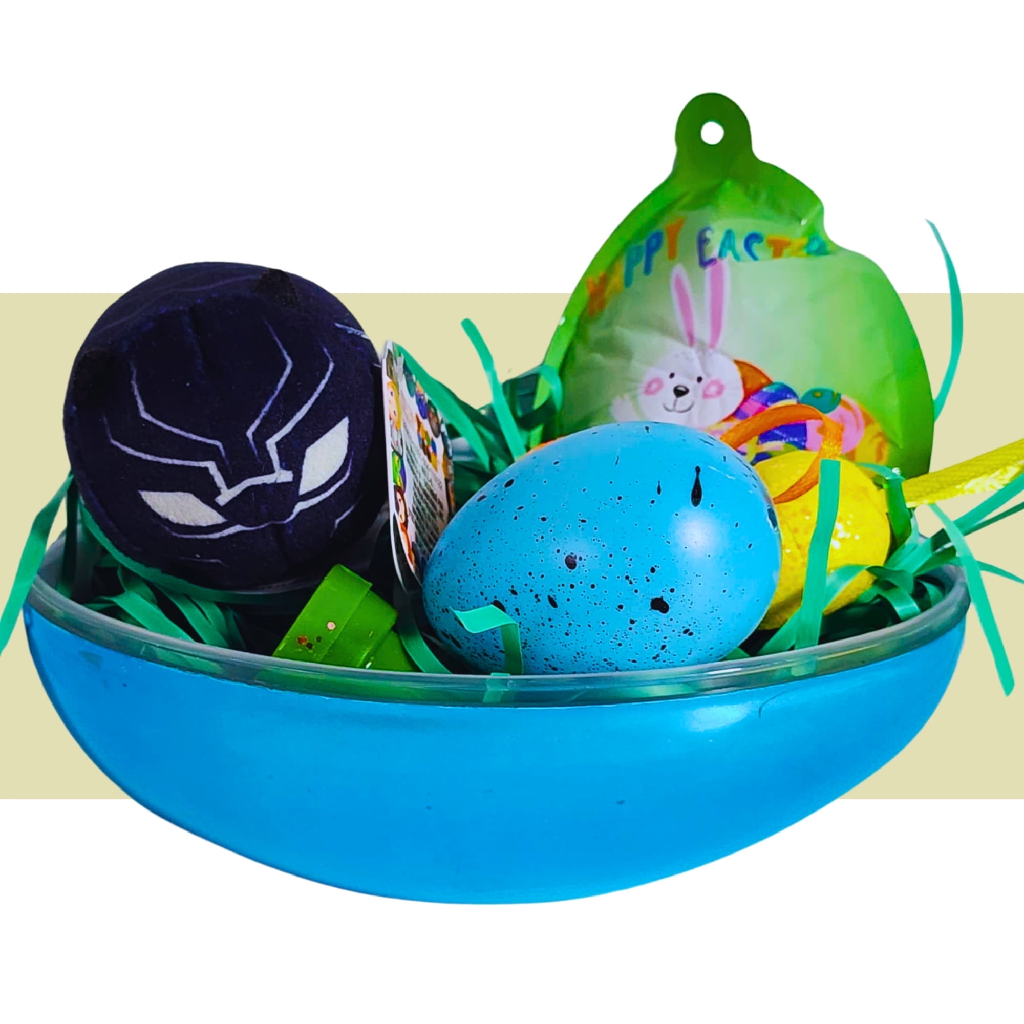 Happy Easter Basket Pre-Filled Surprise 6-inch Egg w/ Black Panther ...