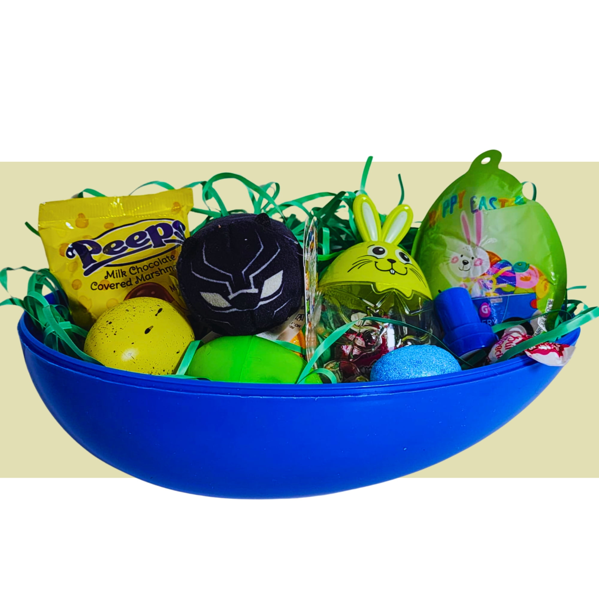 Happy Easter Basket Pre-Filled Surprise Jumbo Egg w/ Black Panther ...