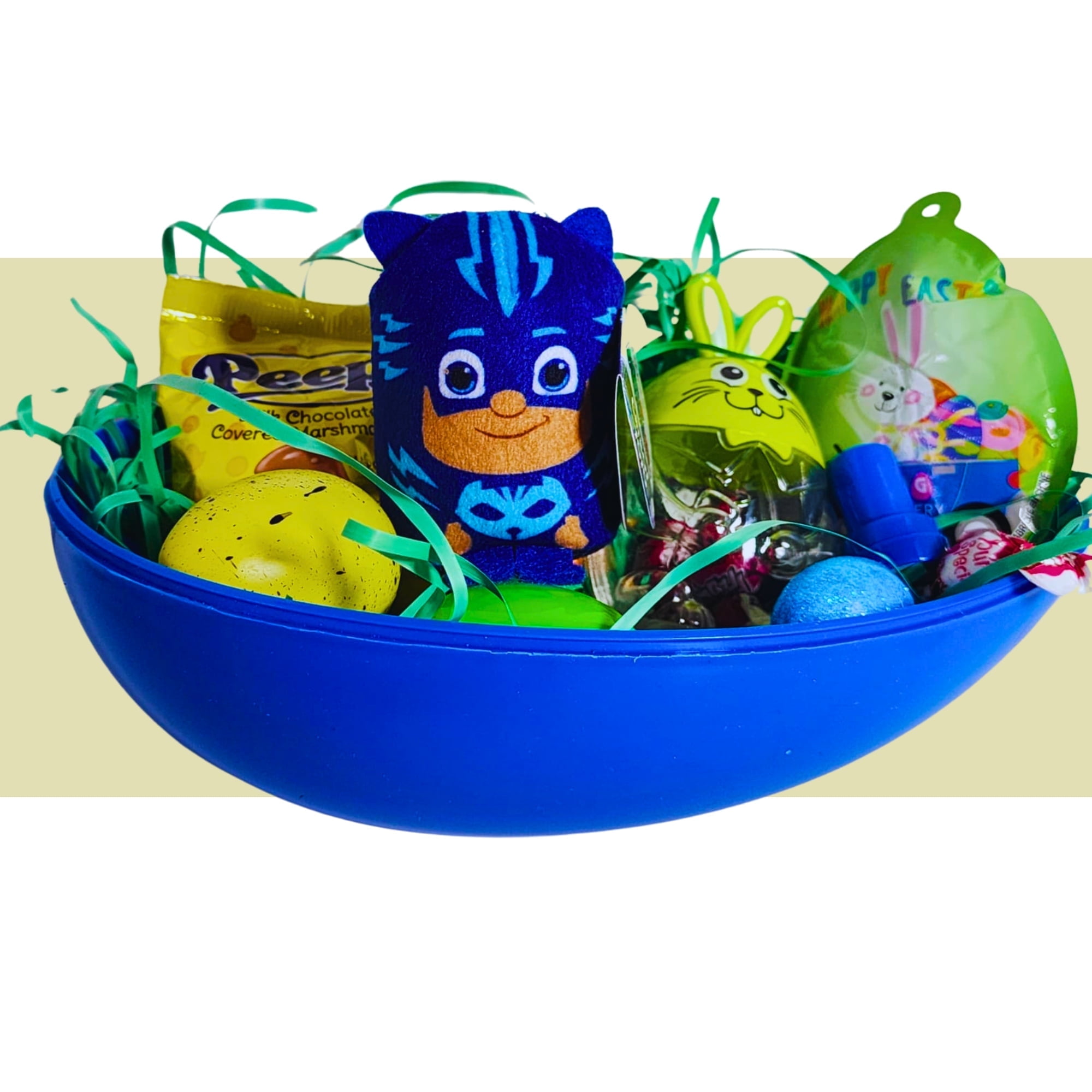Happy Easter Basket Pre-Filled Surprise Jumbo Egg w/ PJ Mask Connor ...