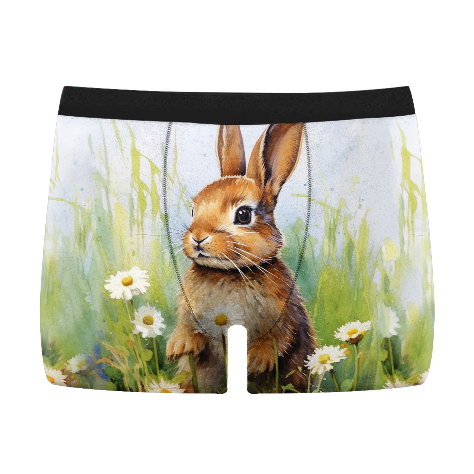 Happy Easter Boxer Shorts For Mens Bunny Eggs Novelty Print Relaxed Fit ...