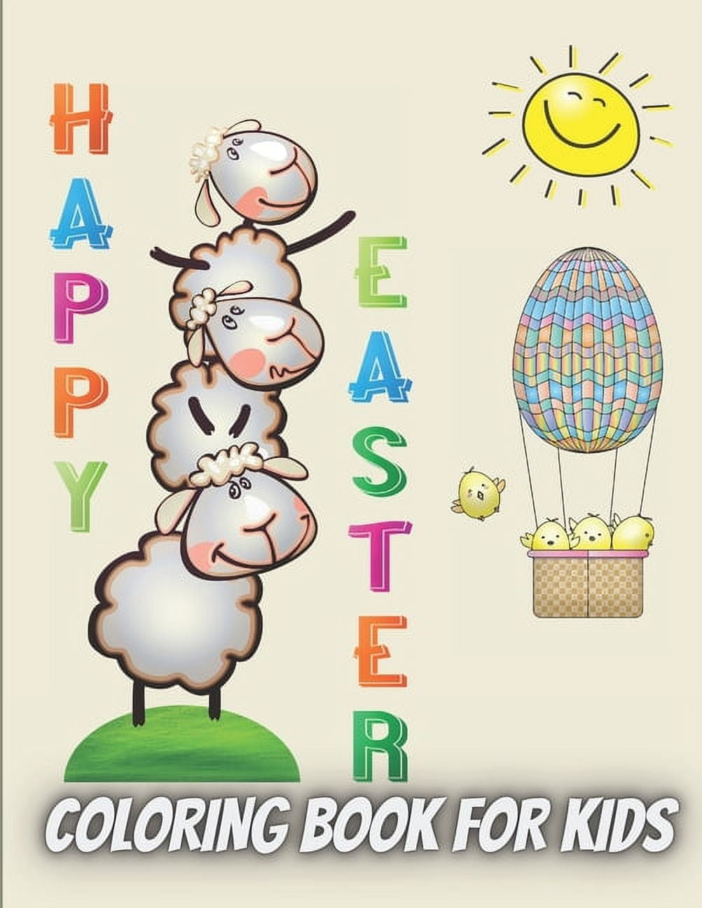 Happy Easter Coloring Book For Kids: Amazing Coloring book For Kids ...