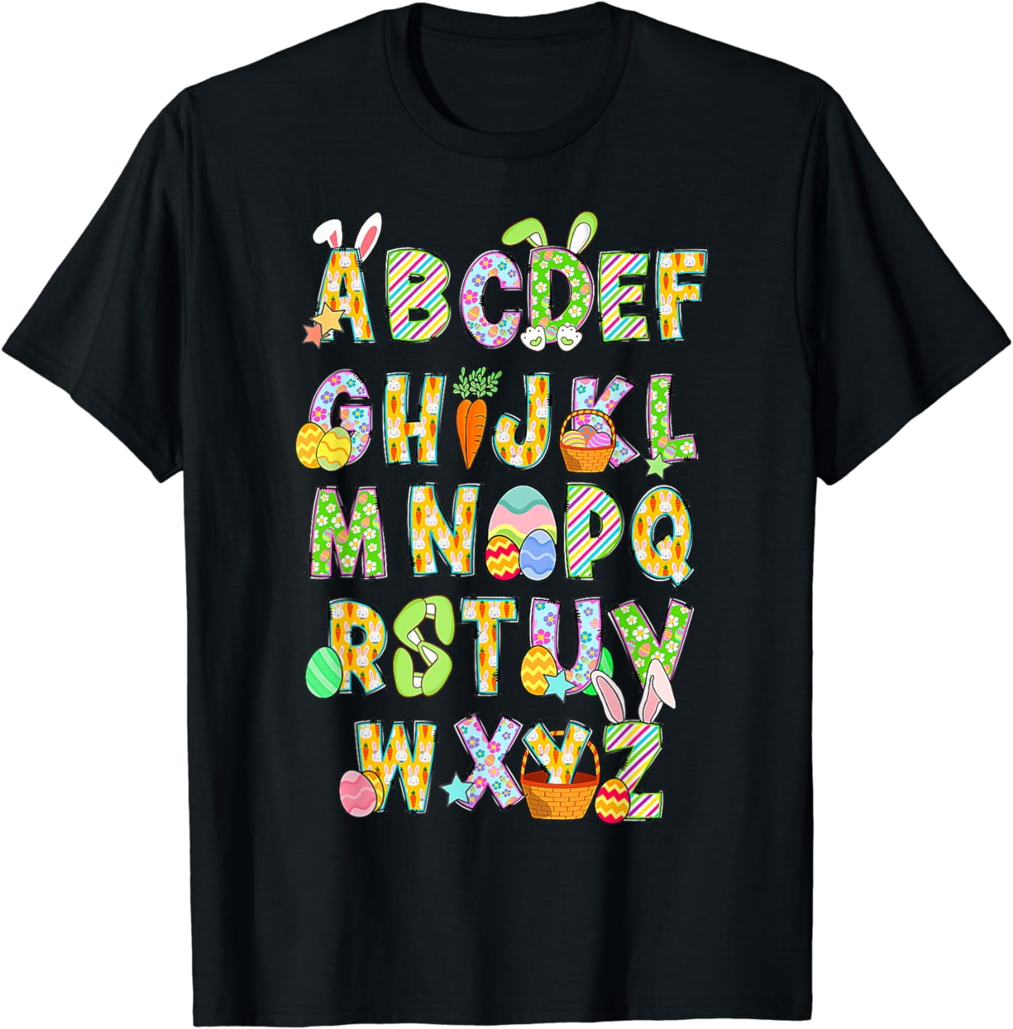 Happy Easter Day Alphabet ABCs Elemeno For Teacher Student T-Shirt ...