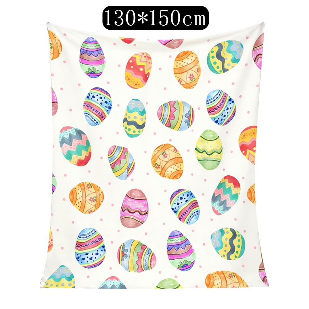 Happy Easter Day Eggs Throw Blanket, Easter Egg Kids Blanket, Soft ...