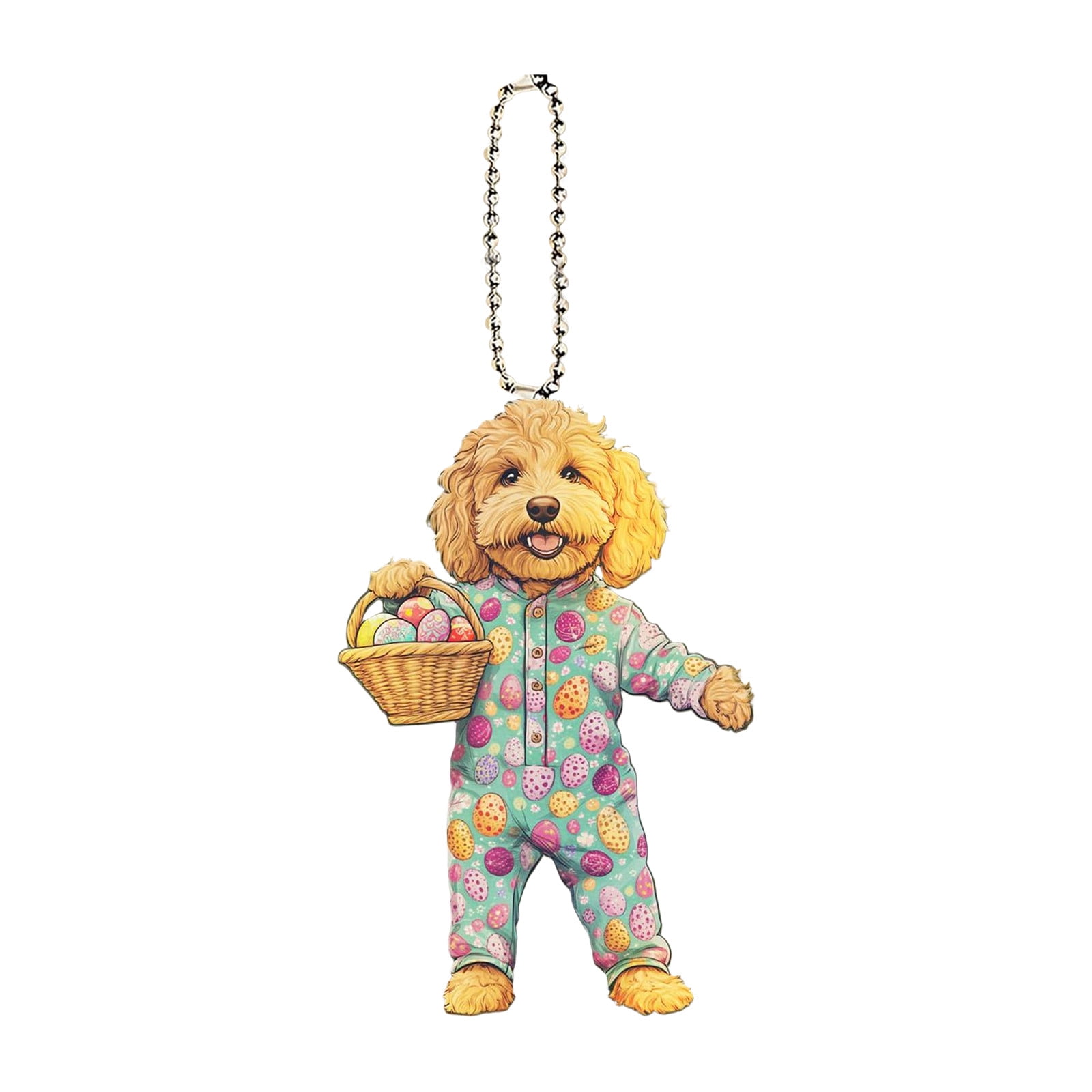 Happy Easter Easter Decorations Acrylic 2D Flat Easter Dog Car ...