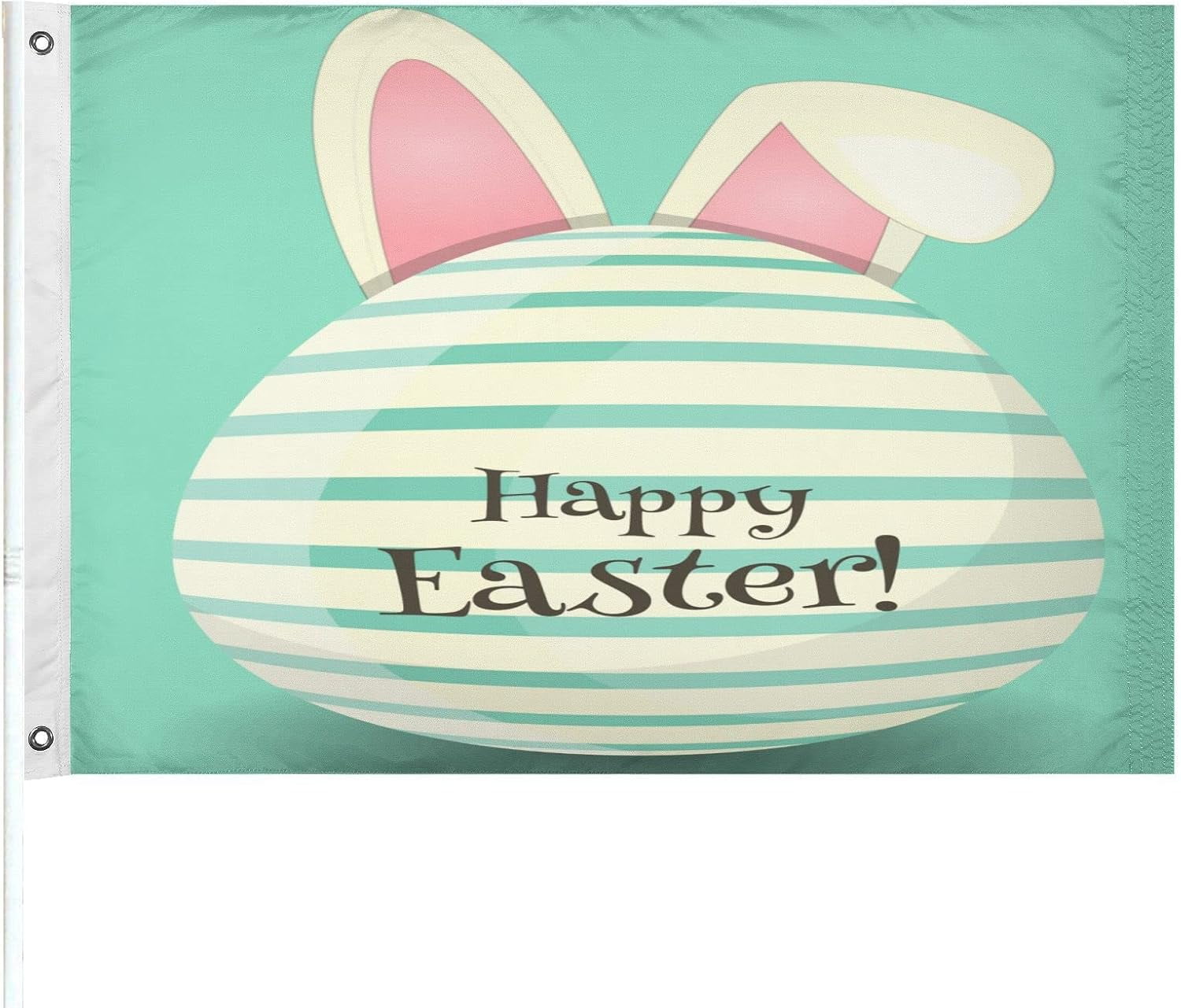 Happy Easter Egg Stripe Flag Outdoor Garden Flag for Outside Funny ...