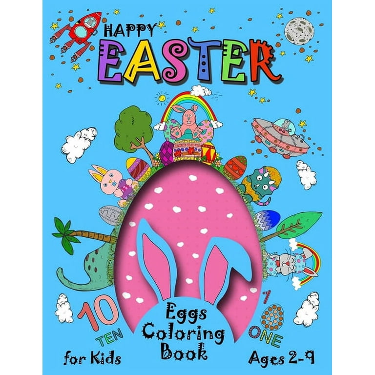 easter eggs coloring book