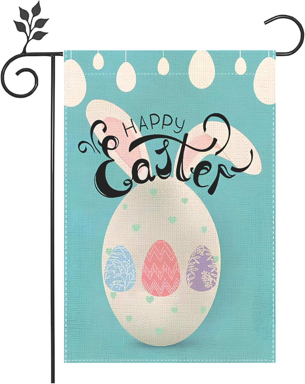 Happy Easter Garden Flag Vertical Double Sided Spring Holiday House ...