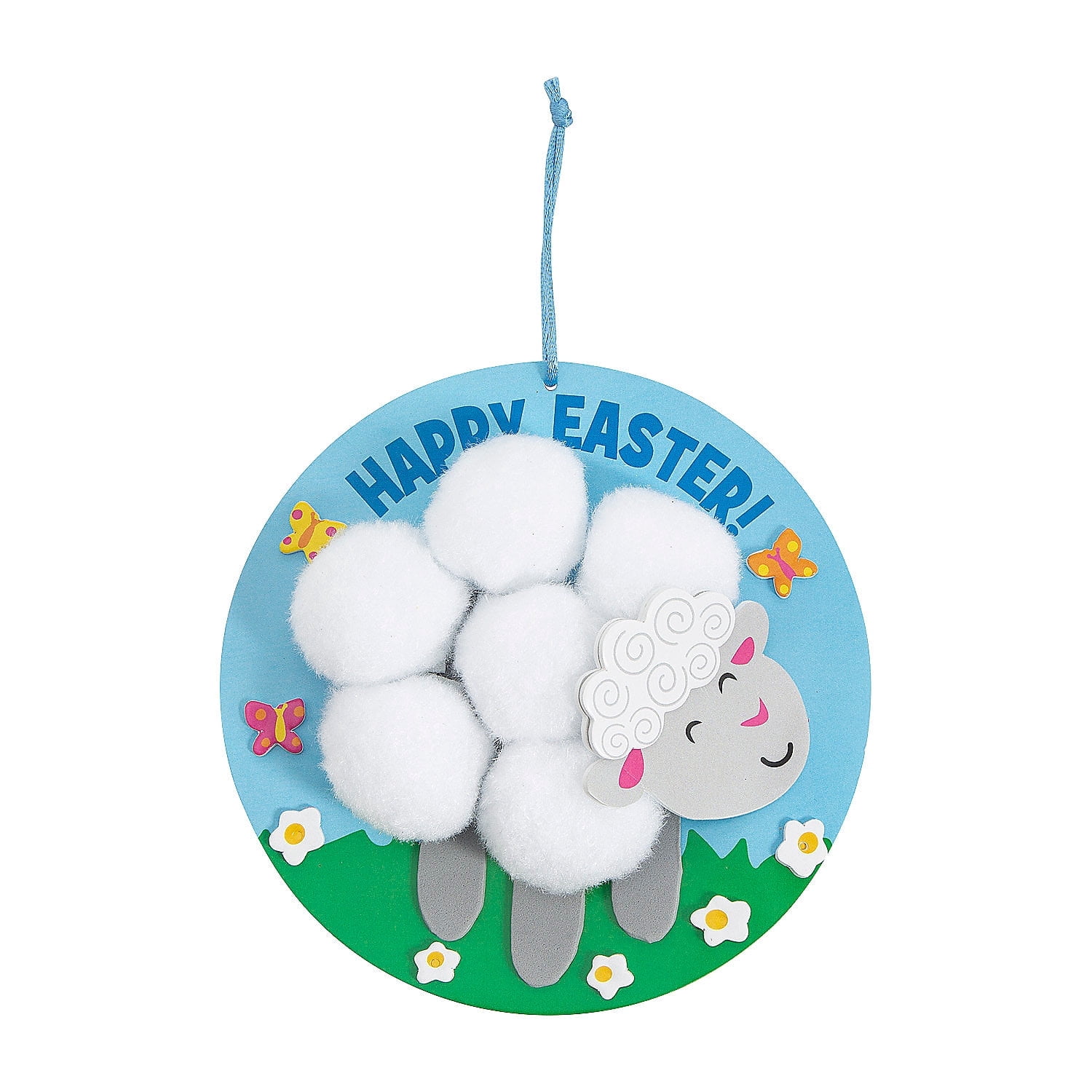 Happy Easter Lamb Handprint Ornament Craft Kit - Makes 12 - Walmart.com