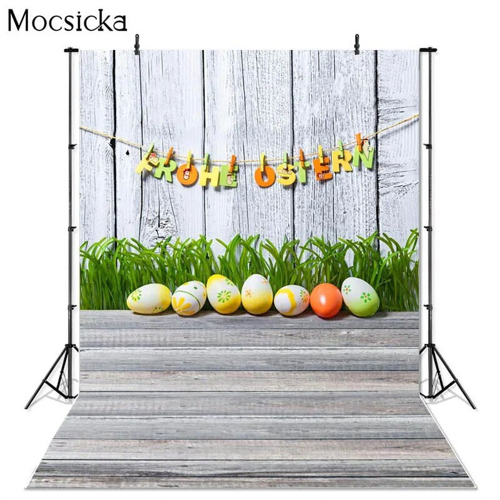 Happy Easter Photography Background Eggs Wooden Board Decoration Props ...