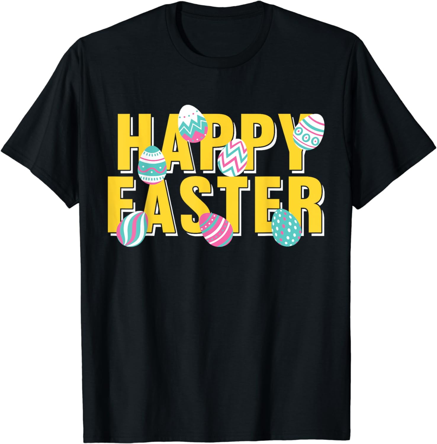 Happy Easter Sayings Egg Bunny T-Shirt - Walmart.com
