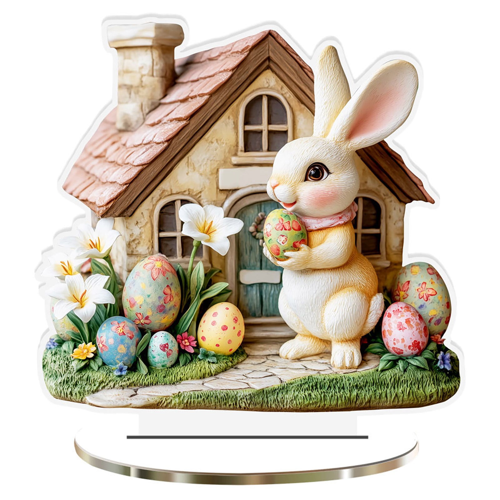 Happy Easter Sign Bunny Welcome Sign Easter Decorations Indoor Easter ...