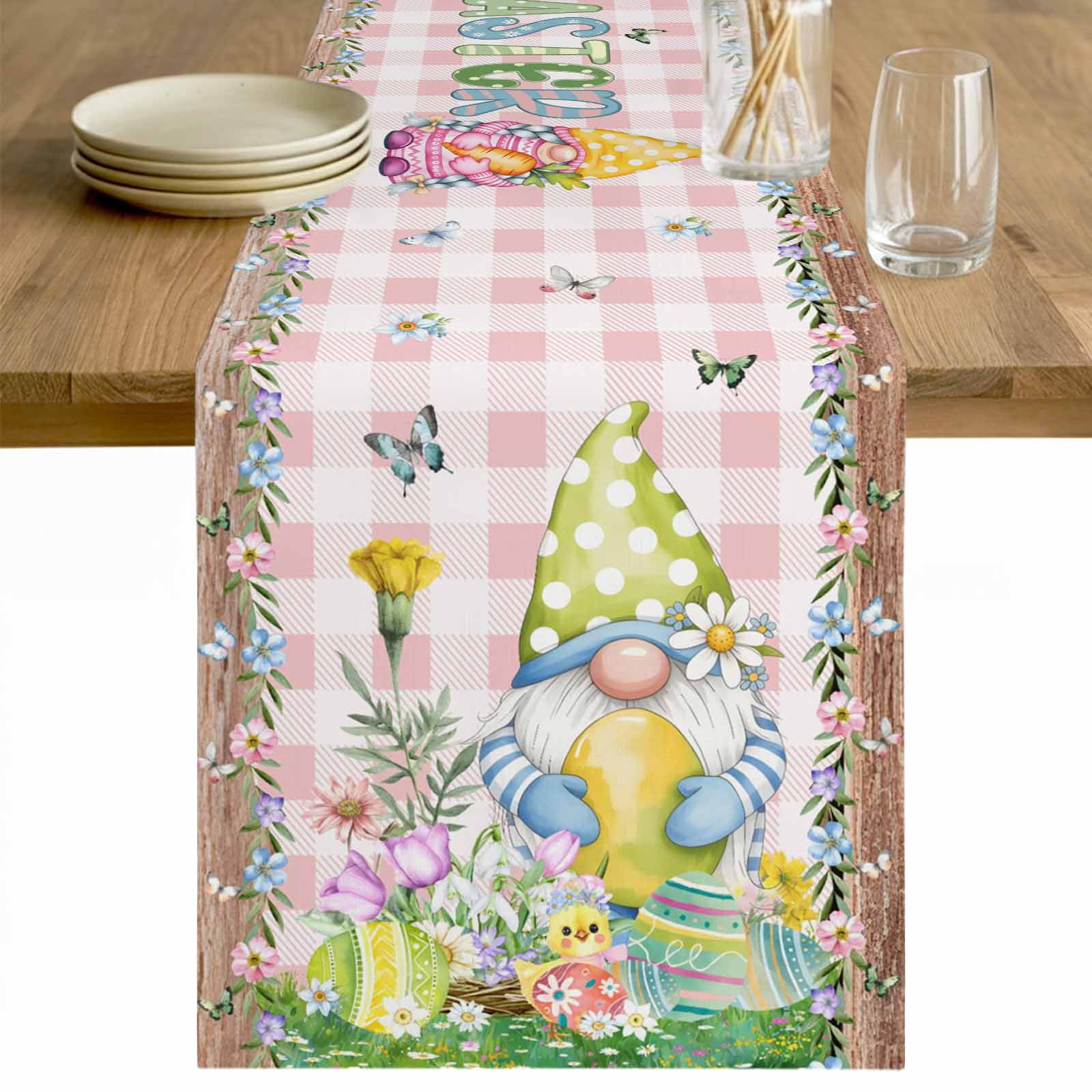 Happy Easter Table Runner 90 Inches Long Farmhouse Dress Scarves ...