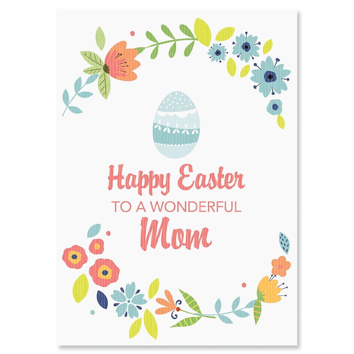 Happy Easter To Mom Religious Easter Greeting Card - Single Card, White ...
