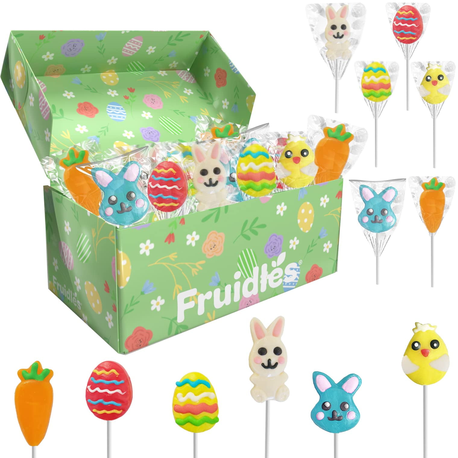 Happy Easter Variety Pack Lollipops Suckers, Colorful Easter Eggs ...