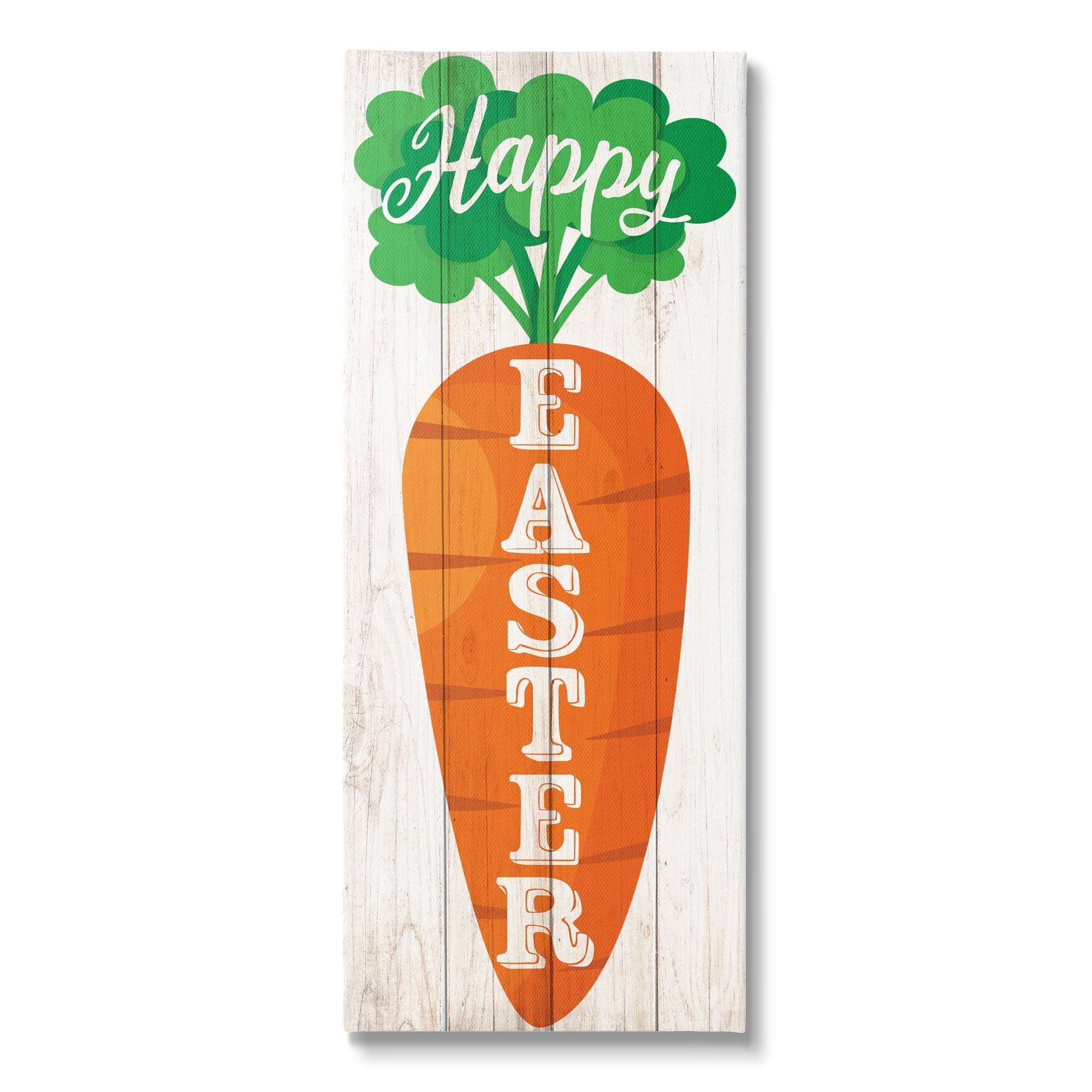 Happy Easter Vertical Rustic Carrot Sign Phrase Inspirational Graphic ...