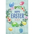 Happy Easter Wreath Garden Flag – 12” x 18”, Double Sided, House Flag ...