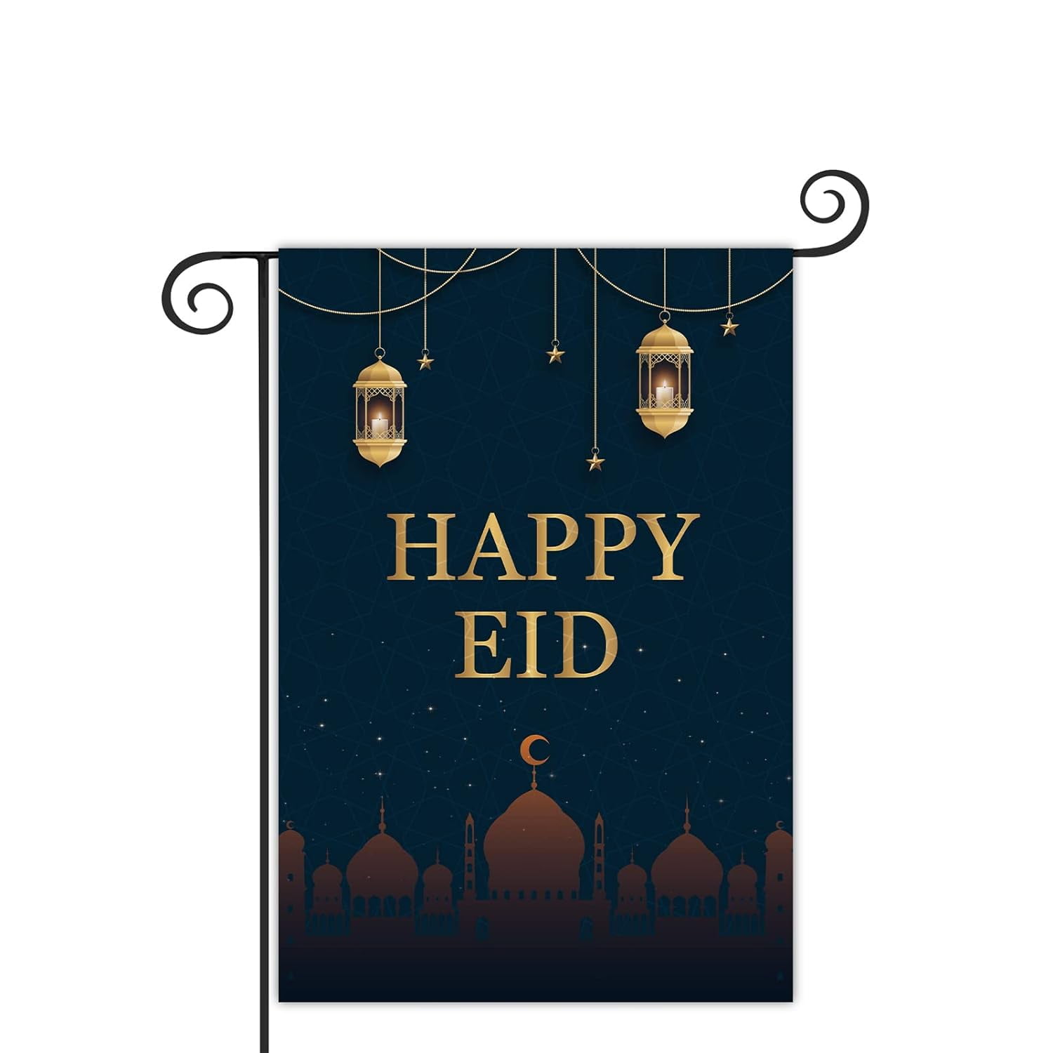 Happy Eid Garden Flag,Muslim Ramadan Party Porch Yard Outdoor ...