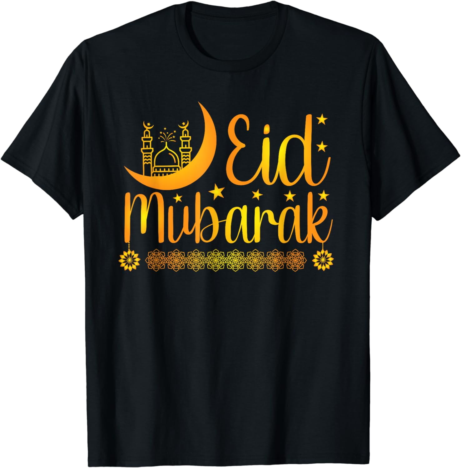 Happy Eid Mubarak for Muslim Kids Eid al Fitr Eid al Adha T-Shirt ...