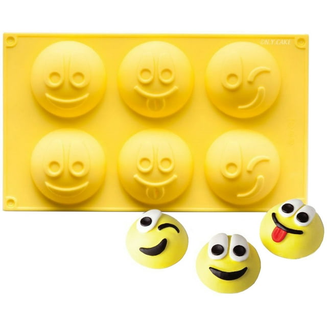 NY Cake Novelty Baking Mold-Happy Faces Emoji - Walmart.com