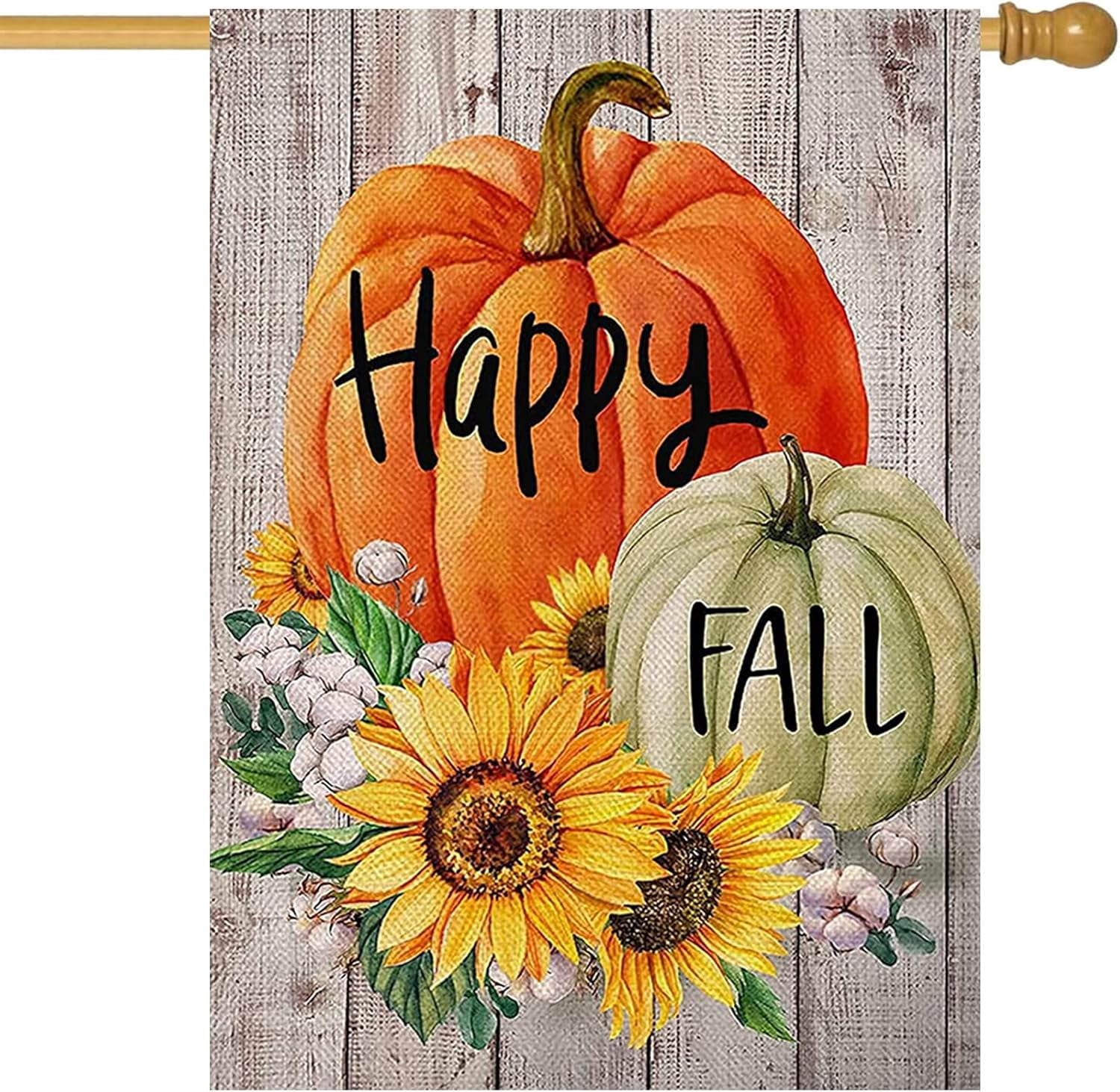 Happy Fall Garden Flag Pumpkin Fall Garden Flags 12.5 x 18 inch Double ...